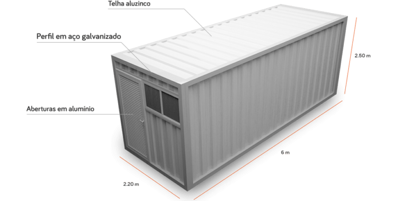 Tipos e Medidas de Containers para Construção