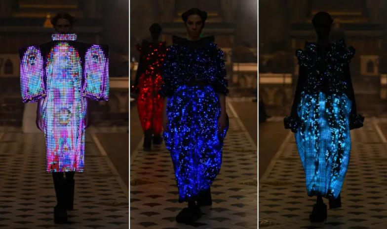 Moda Digital: Roupas que Mudam de Cor com um Toque de Luz